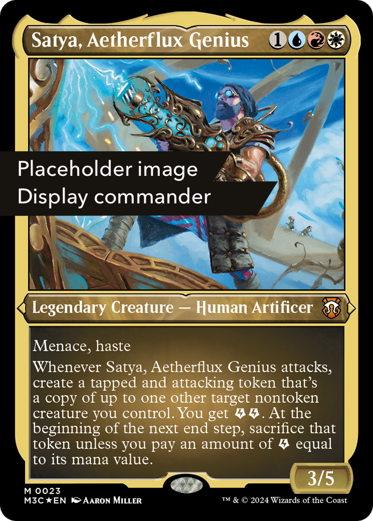Satya, Aetherflux Genius (M3C-150) - Modern Horizons 3 Commander Foil ...