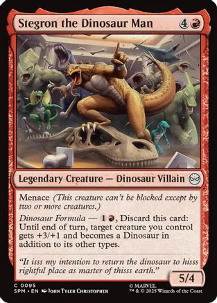 Stegron the Dinosaur Man (SPM-095) - Marvel's Spider-Man Foil – Game ...