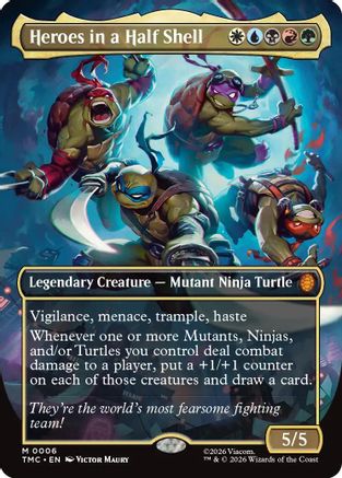 Heroes in a Half Shell (Borderless) (TMT-006) - Teenage Mutant Ninja T ...