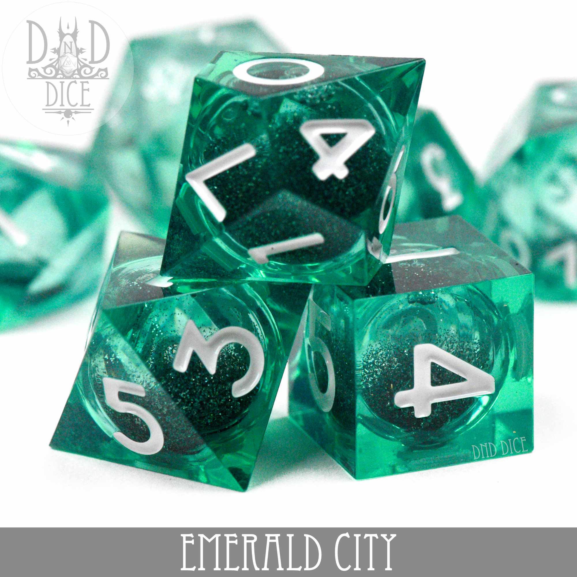 Game Crave Tournament Store - Emerald City Liquid Core Dice Set